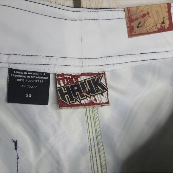 Tony Hawk | Swim | New Mens Swim Trunks 34 Skull Guitar Uprising Shorts ...